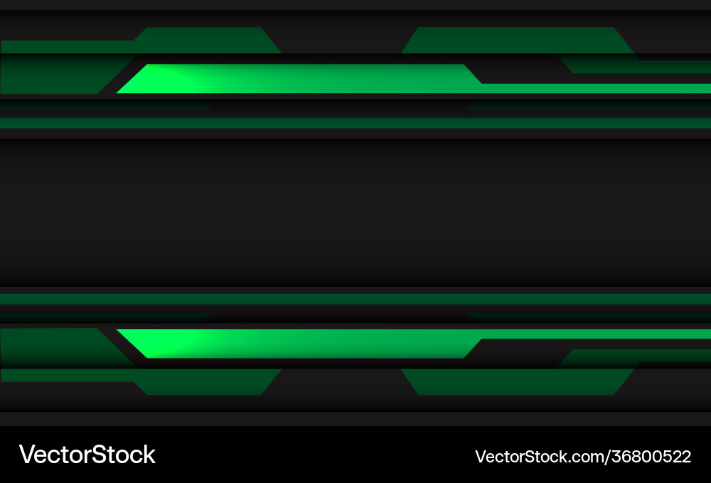 Abstract green grey circuit cyber geometric Vector Image