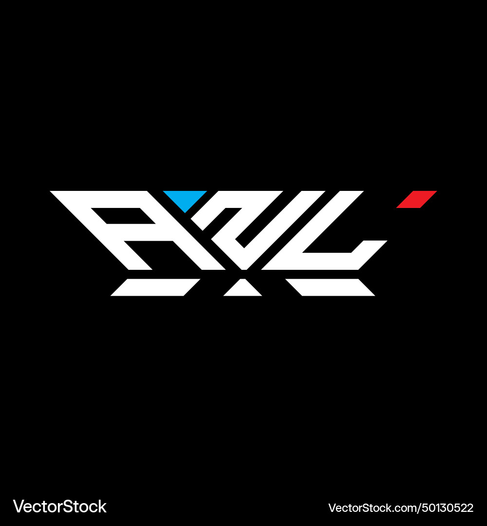 Anl letter logo design simple and modern Vector Image