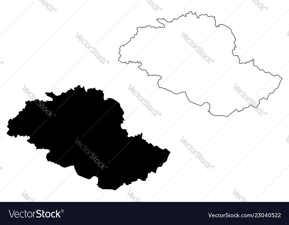 Gilgit-baltistan map Royalty Free Vector Image