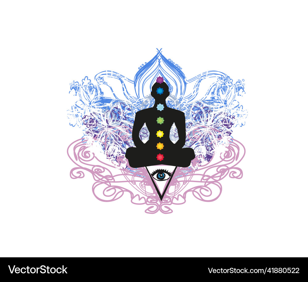Man with third eye psychic supernatural senses Vector Image