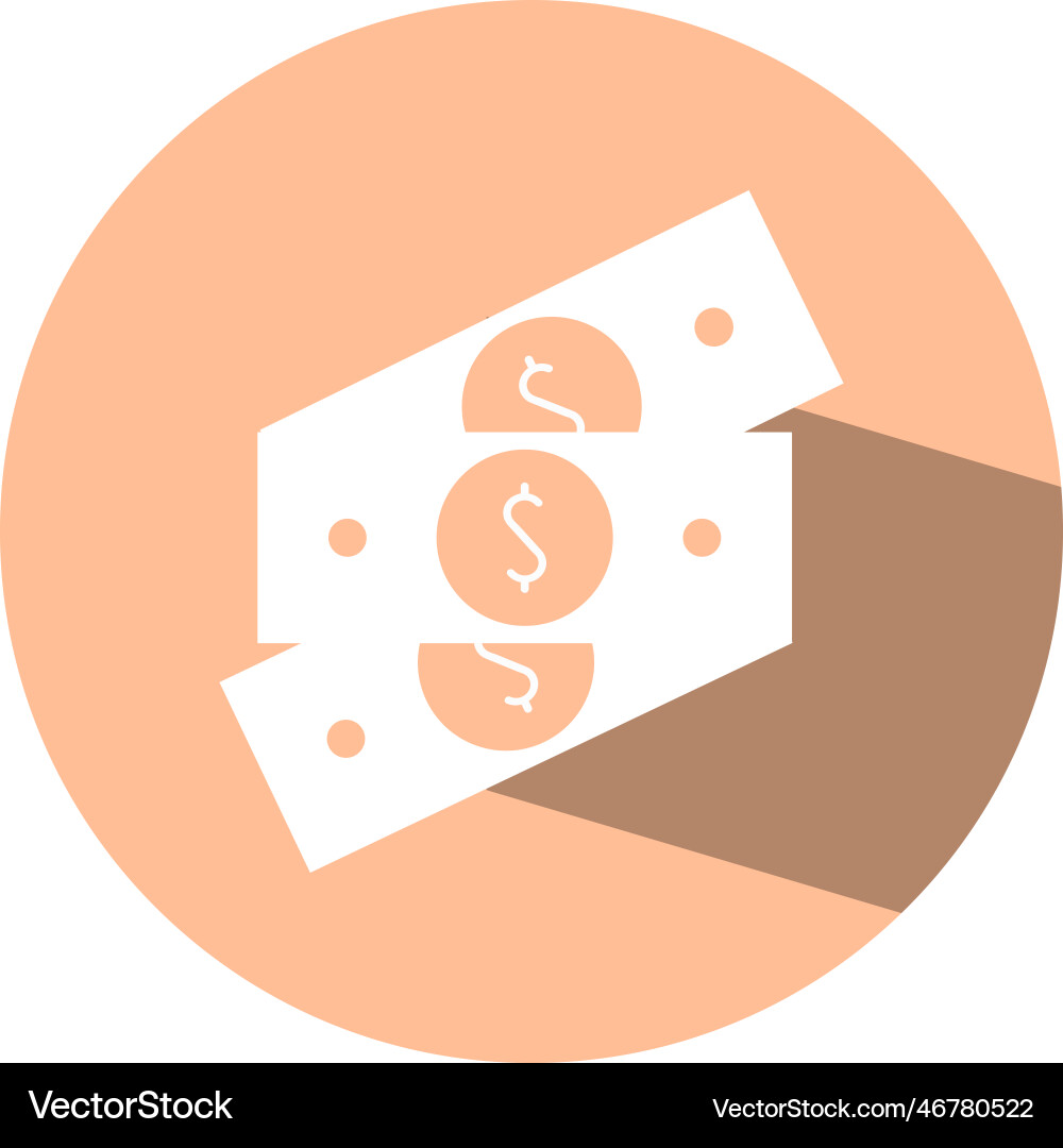 Money - cash icon Royalty Free Vector Image - VectorStock