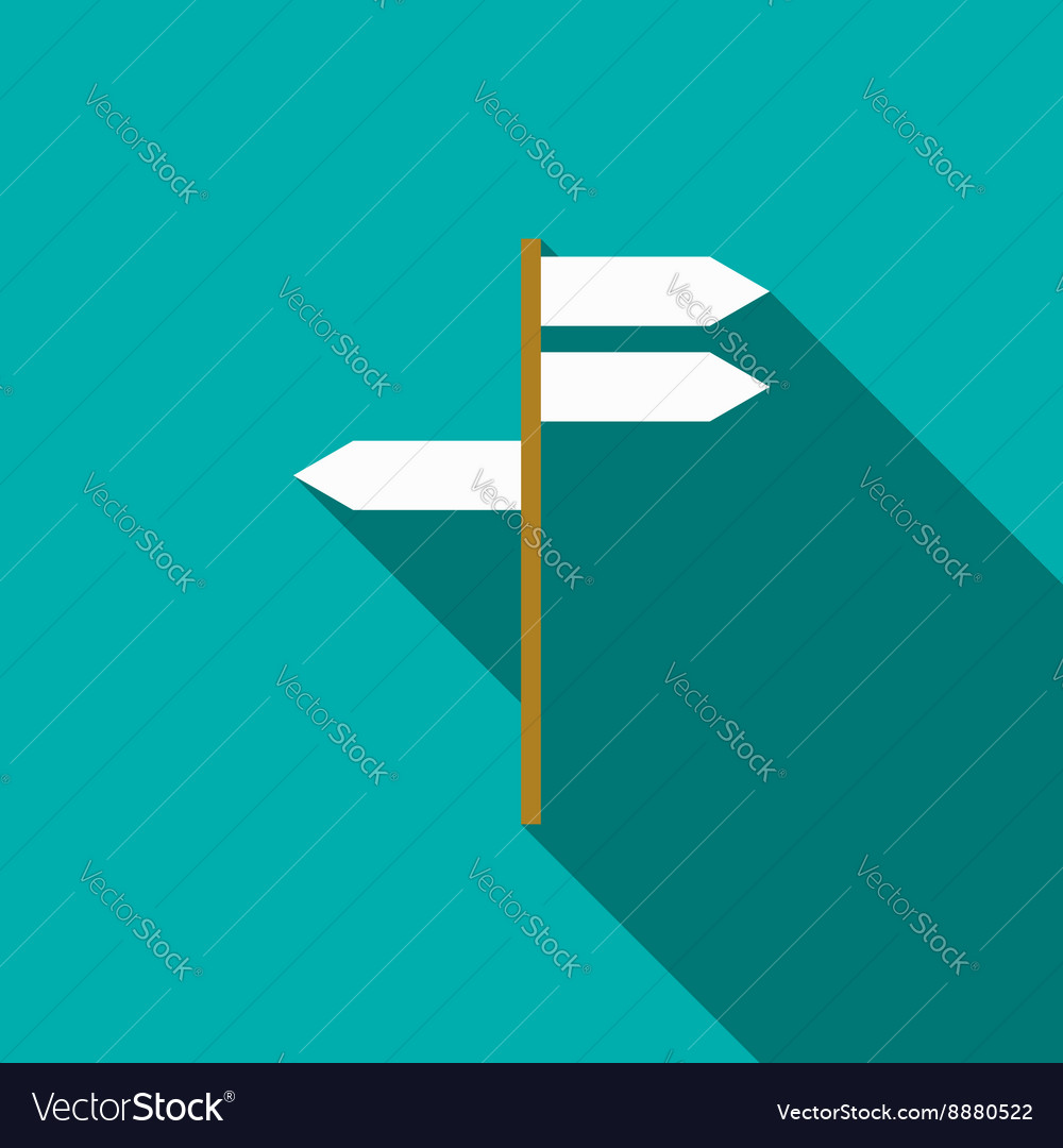 Signpost icon flat style Royalty Free Vector Image Signpost icon flat style Royalty Free Vector Image