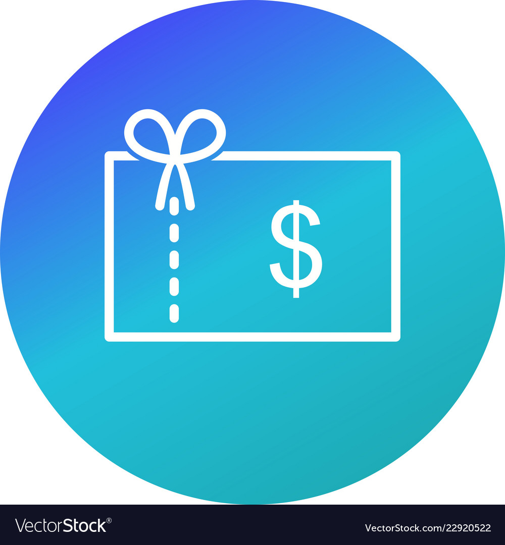 Voucher icon Royalty Free Vector Image - VectorStock