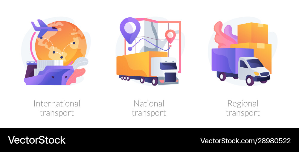 Worldwide order delivery service concept Vector Image