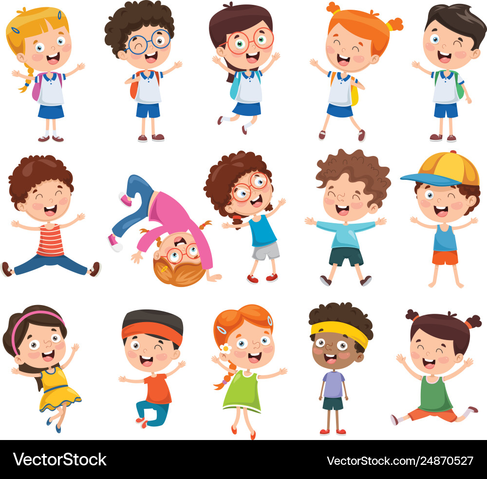 Cartoon children Royalty Free Vector Image - VectorStock