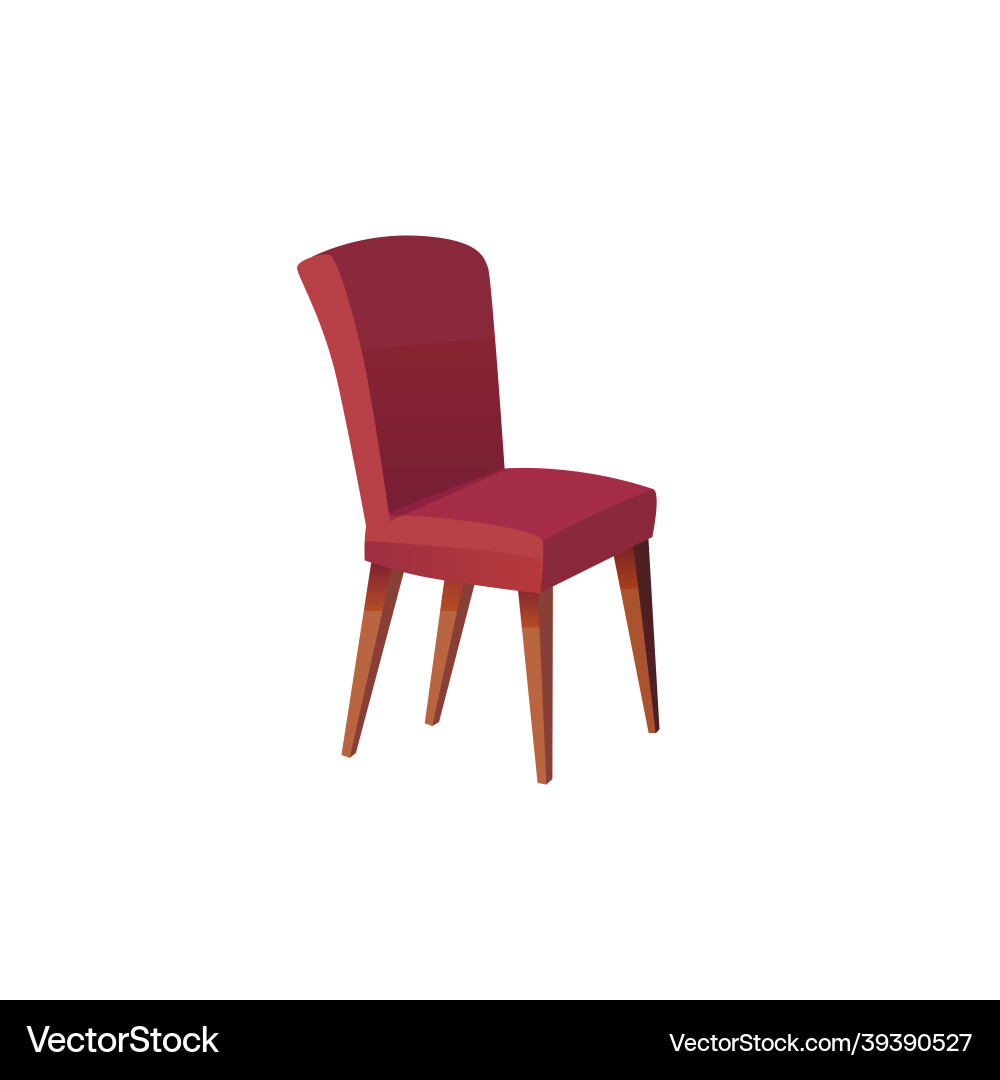 Flat cartoon chairroom interior elements for home Vector Image
