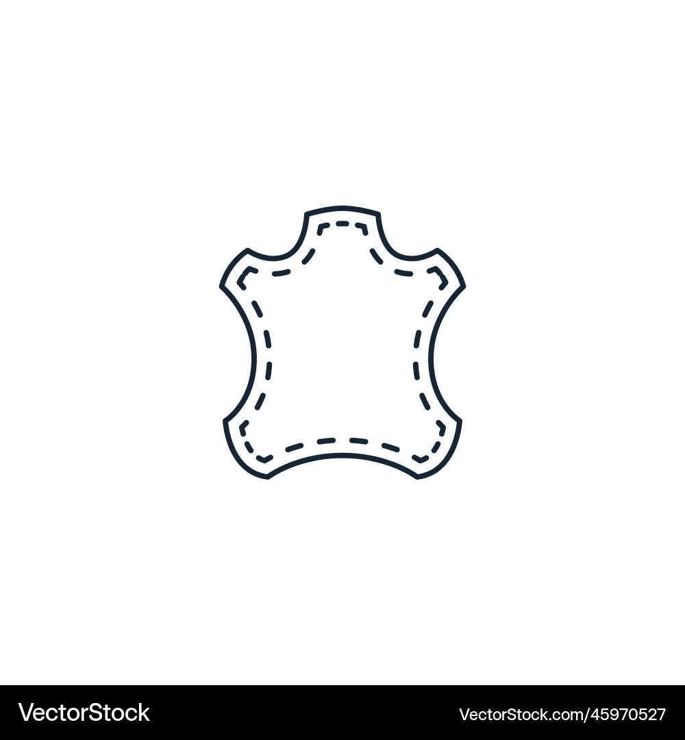 Leather creative icon from handmade icons Vector Image