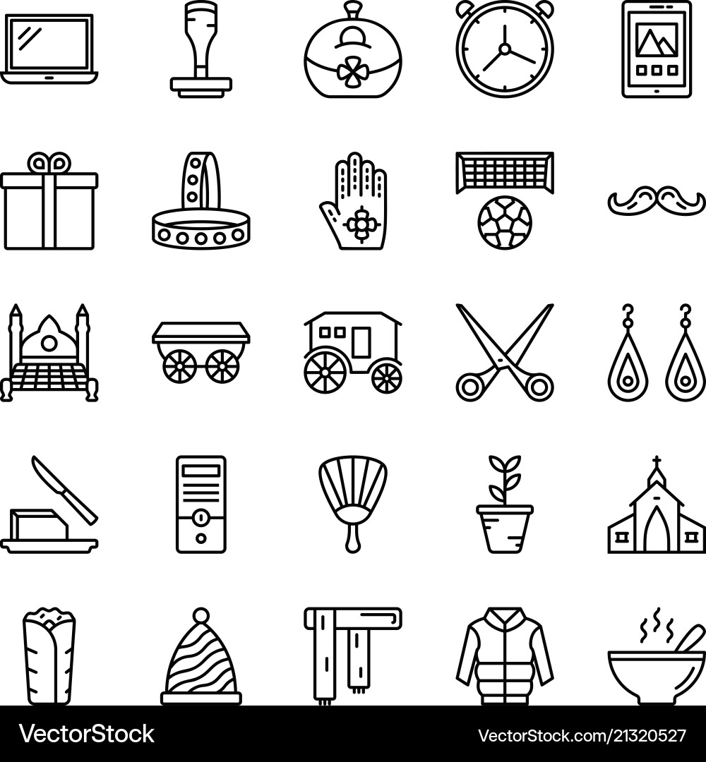 Pakistani cultural and traditional pack Royalty Free Vector