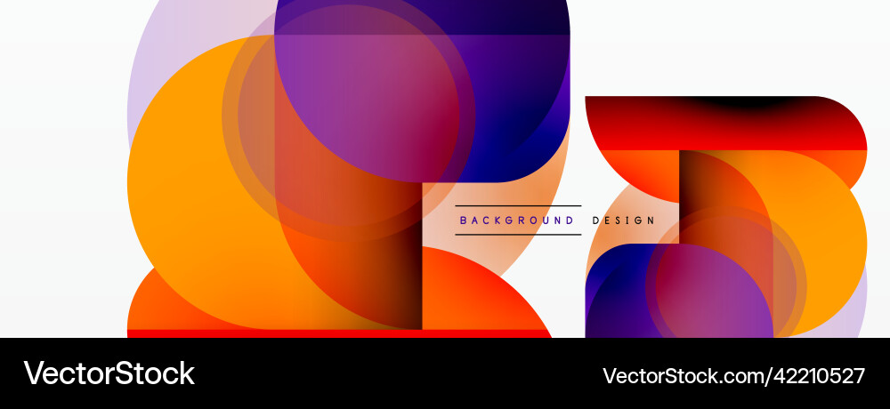 Round triangle shapes lines and circles geometric Vector Image