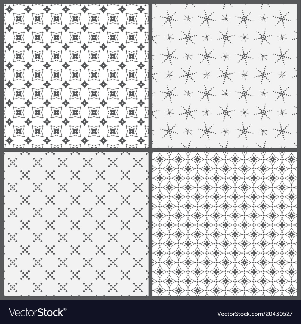 Seamless pattern set09 Royalty Free Vector Image
