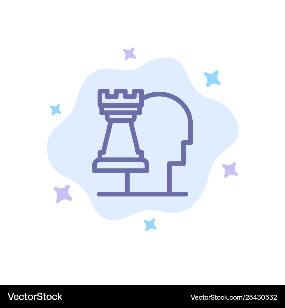 Business decisions modern strategic blue icon Vector Image
