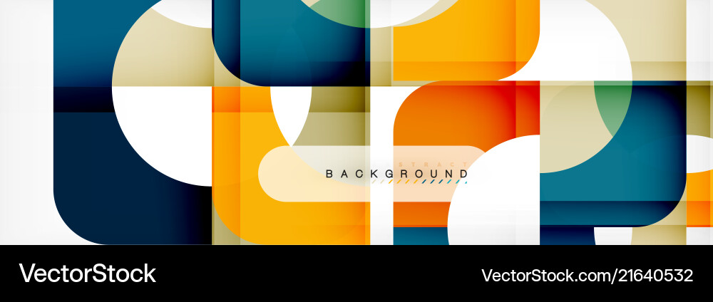 Color square shapes geometric modern abstract Vector Image