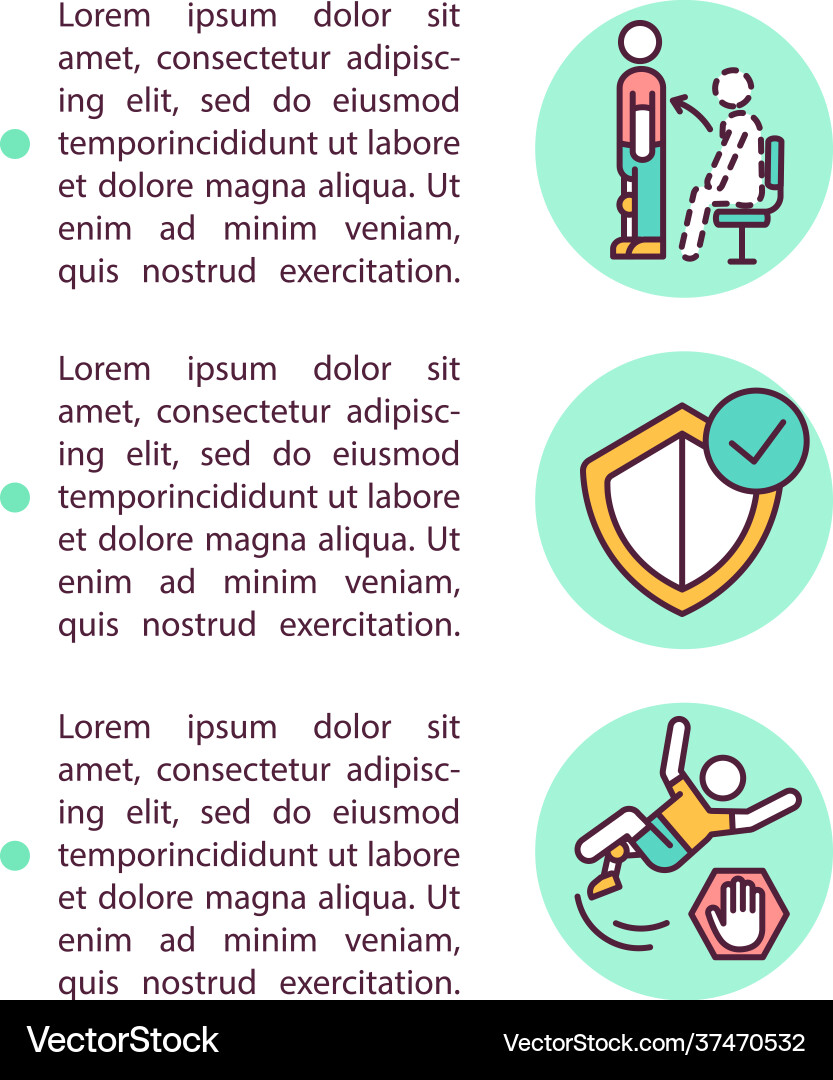 Handling emergencies safely concept line icons Vector Image