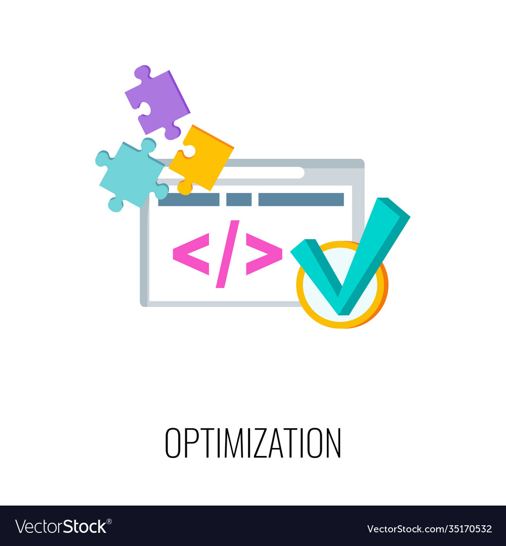 Optimization icon seo increase quantity and Vector Image