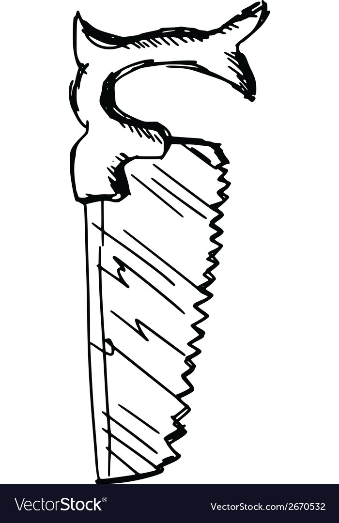 Saw Royalty Free Vector Image - VectorStock