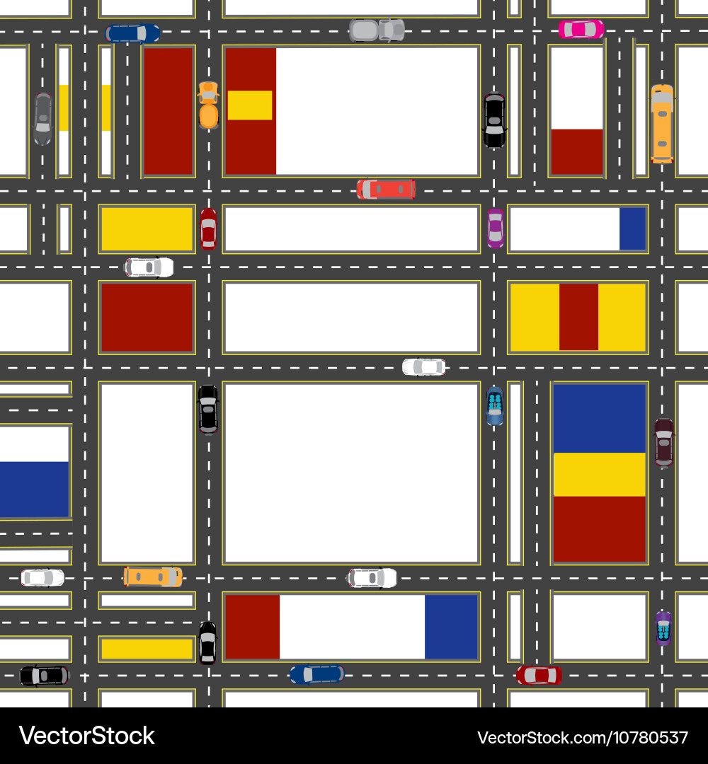 Abstract stylized urban neighborhoods Royalty Free Vector