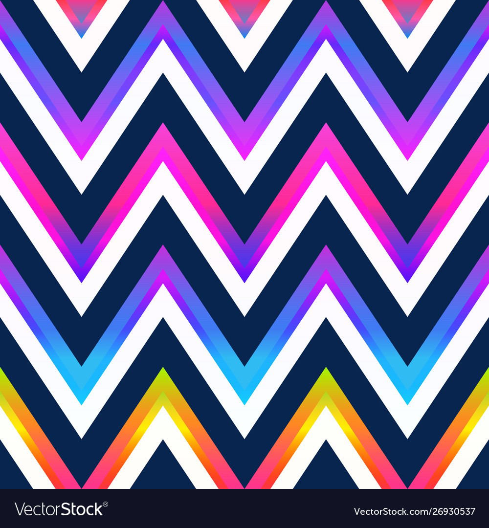 Bright zigzag seamless pattern Royalty Free Vector Image