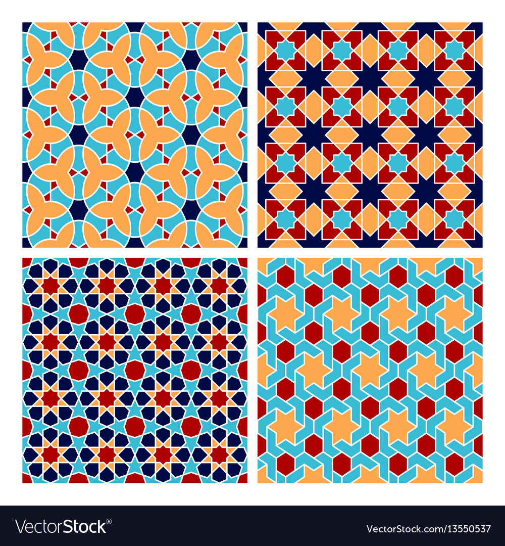 Islamic geometry pattern Royalty Free Vector Image