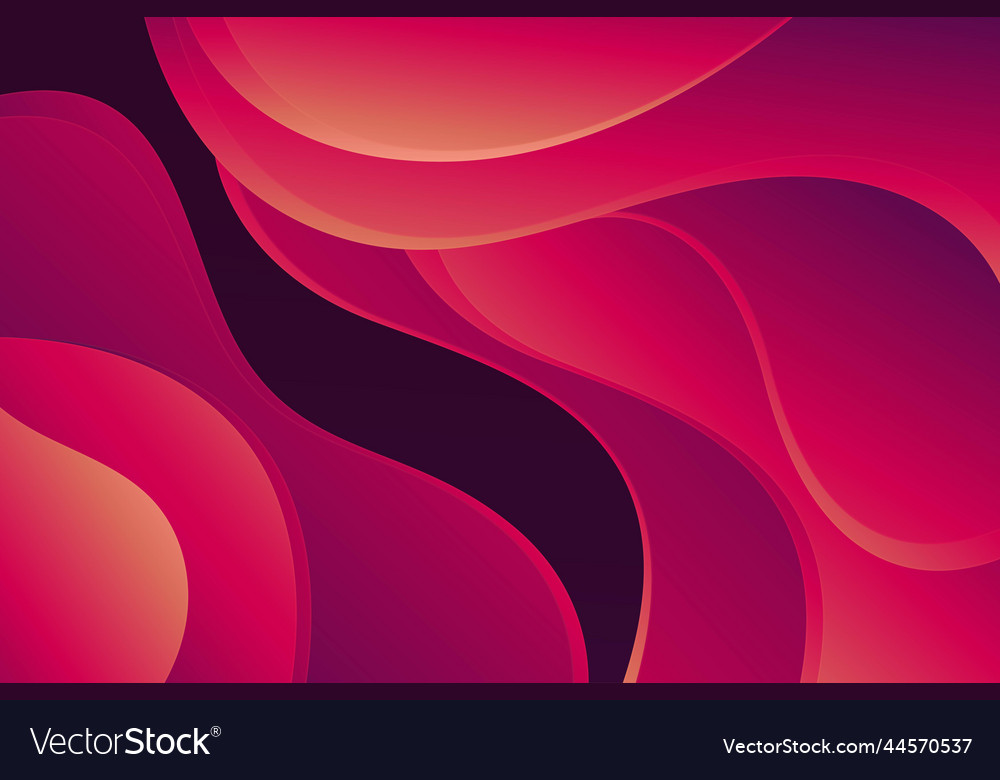 Paper style wavy gradient red background design Vector Image