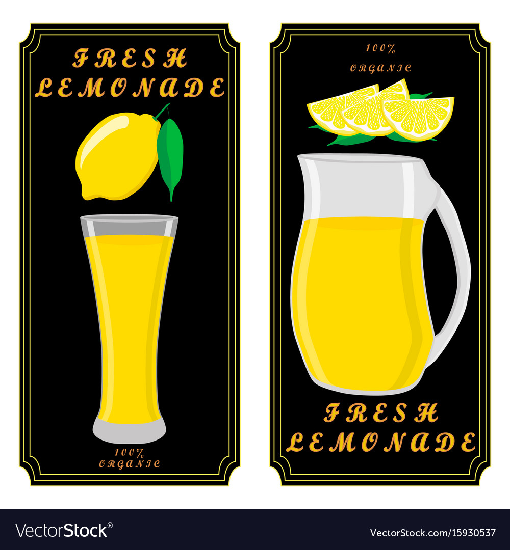 Theme lemonade Royalty Free Vector Image - VectorStock