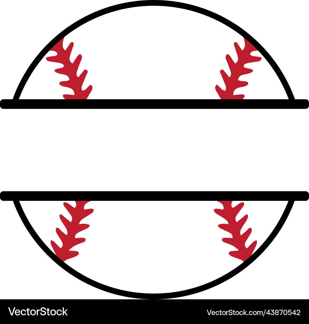 Baseball frame sports base ball team Royalty Free Vector