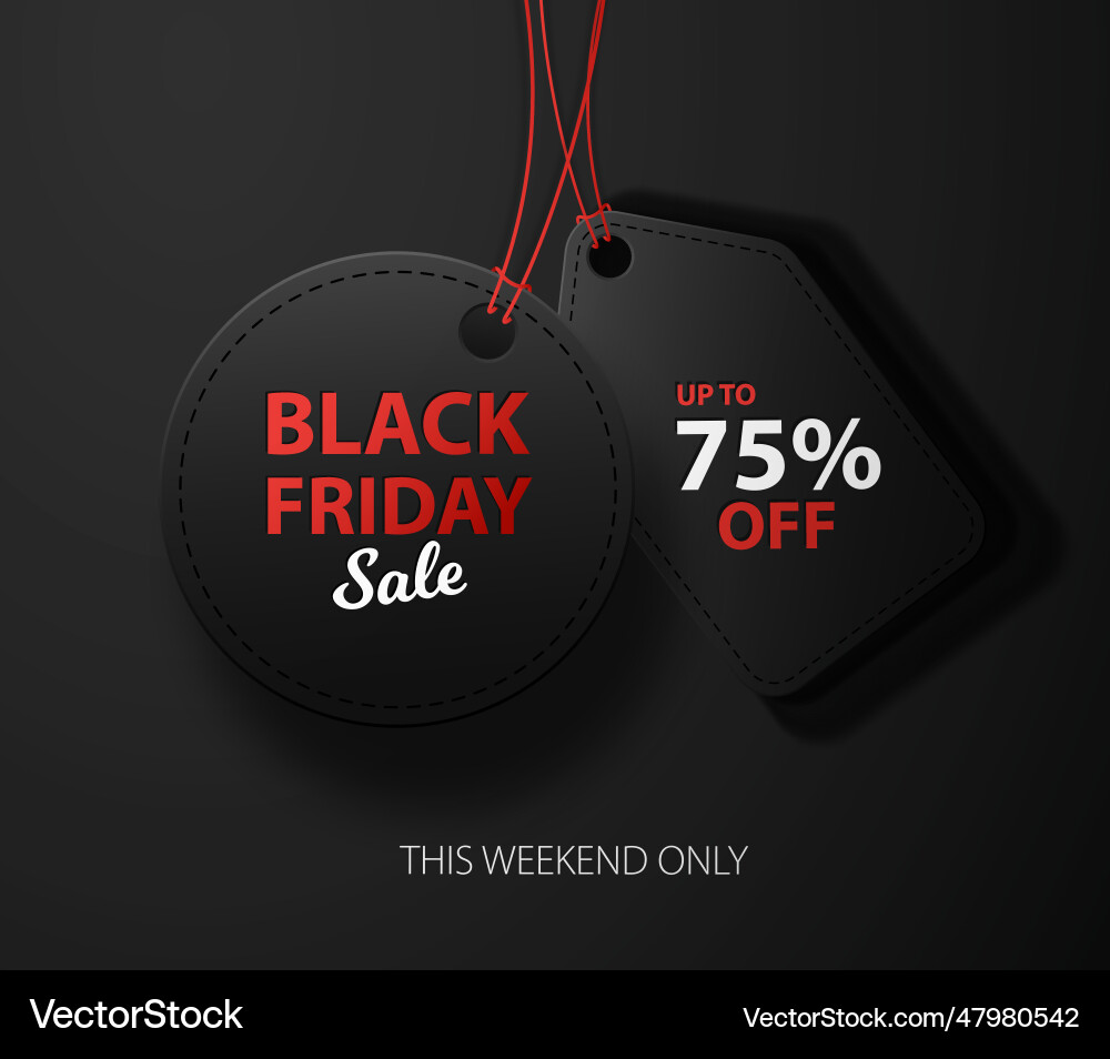 Black friday sale discount background Royalty Free Vector