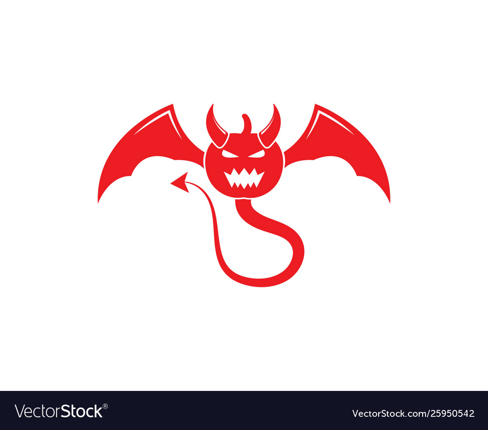 Devil logo template Royalty Free Vector Image - VectorStock
