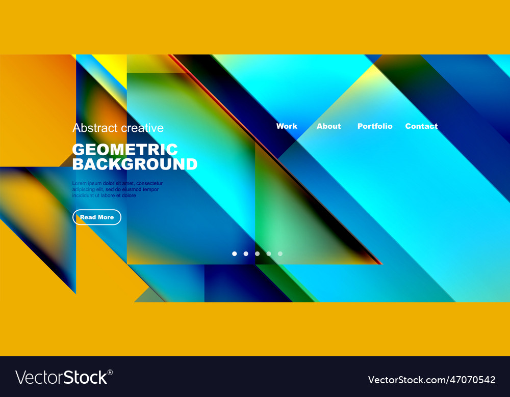 Dynamic triangle design with fluid gradient colors