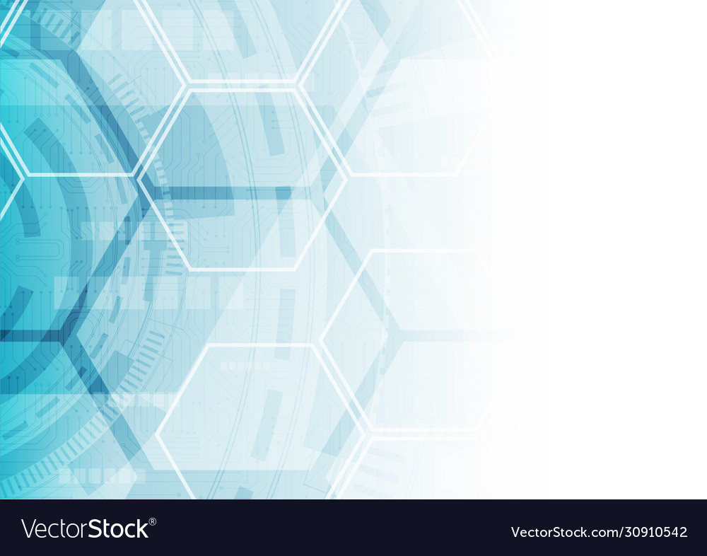 Hexagon technology background Royalty Free Vector Image