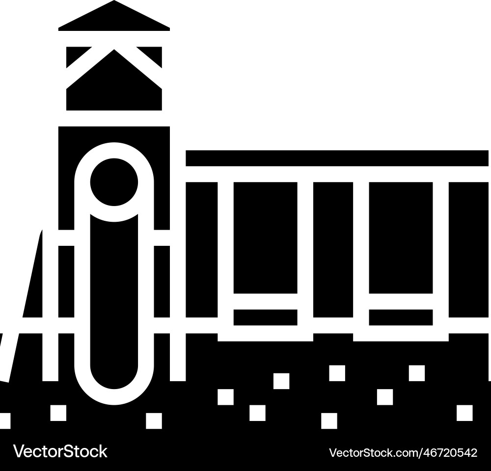 Outdoor child fun glyph icon Royalty Free Vector Image