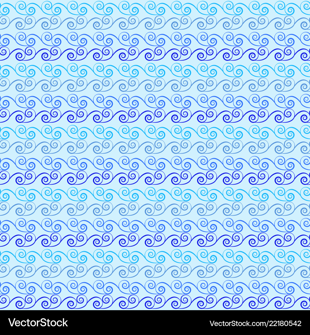 Wavy line seamless pattern fashion graphic Vector Image