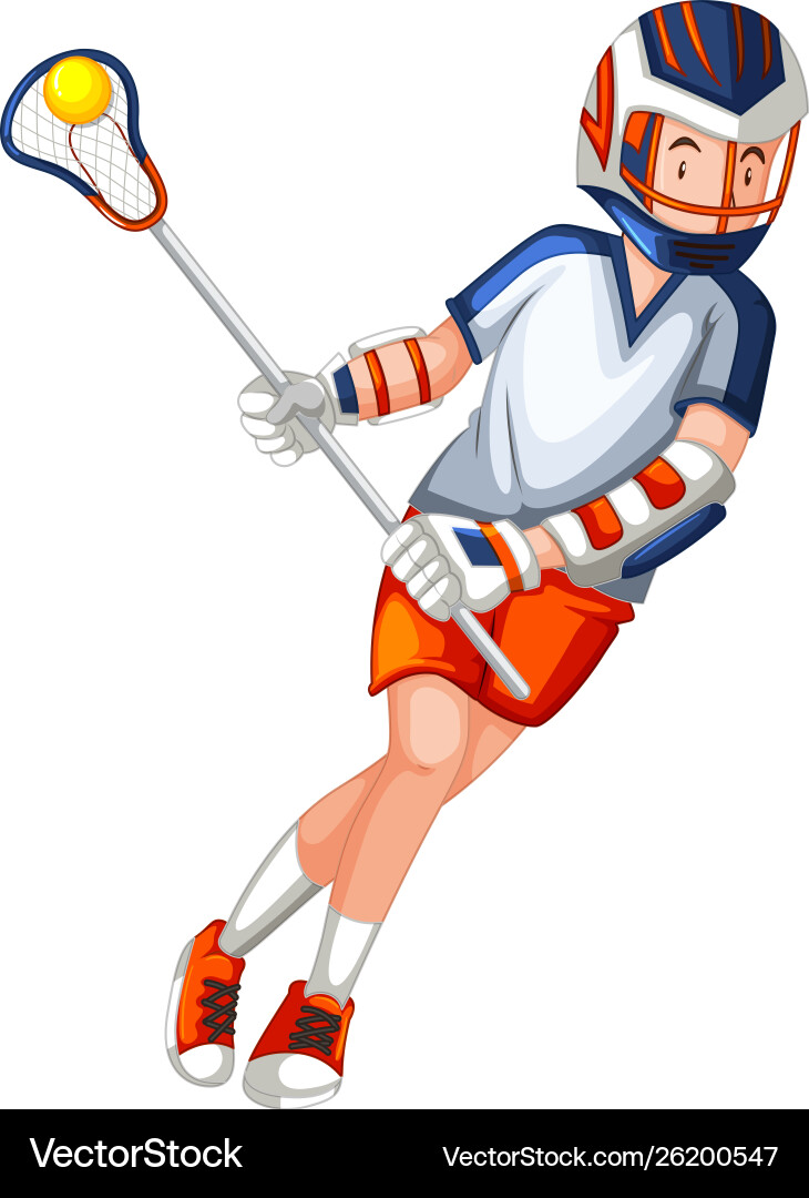 A male hockey character Royalty Free Vector Image