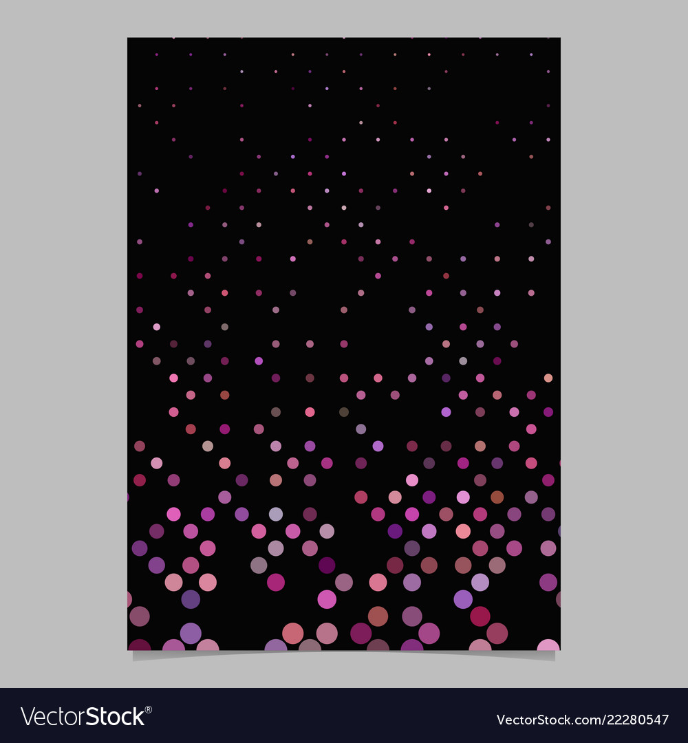 Abstract circle pattern flyer design - document Vector Image