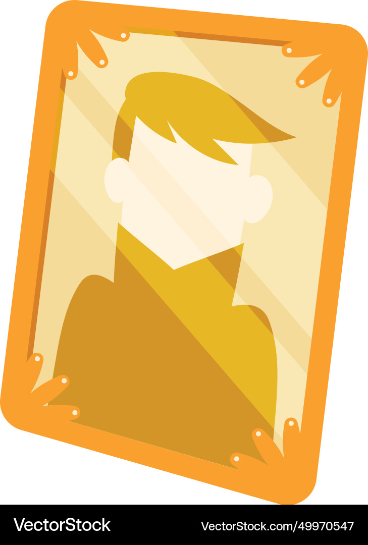 Colored photography portrait icon Royalty Free Vector Image