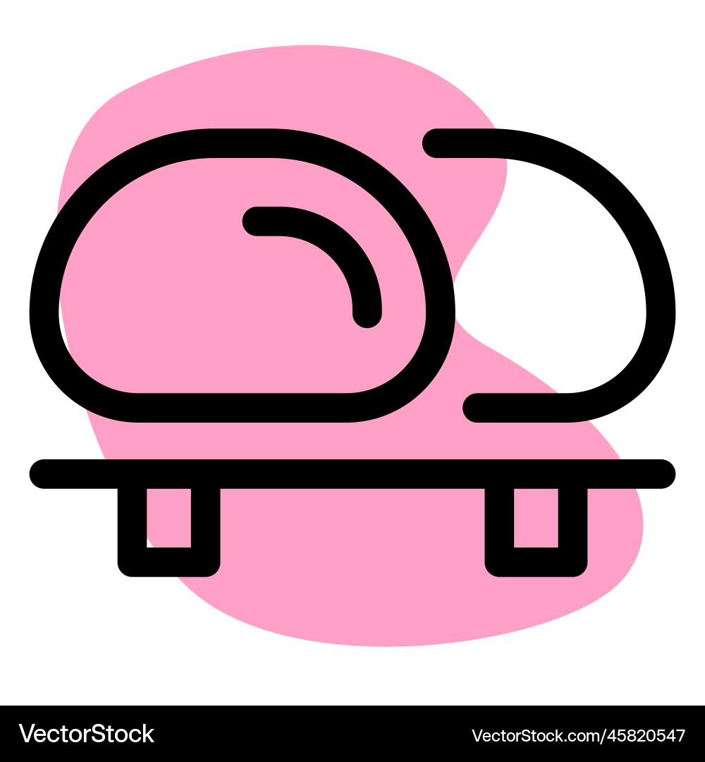 Mochi rice cake served on a tray Royalty Free Vector Image