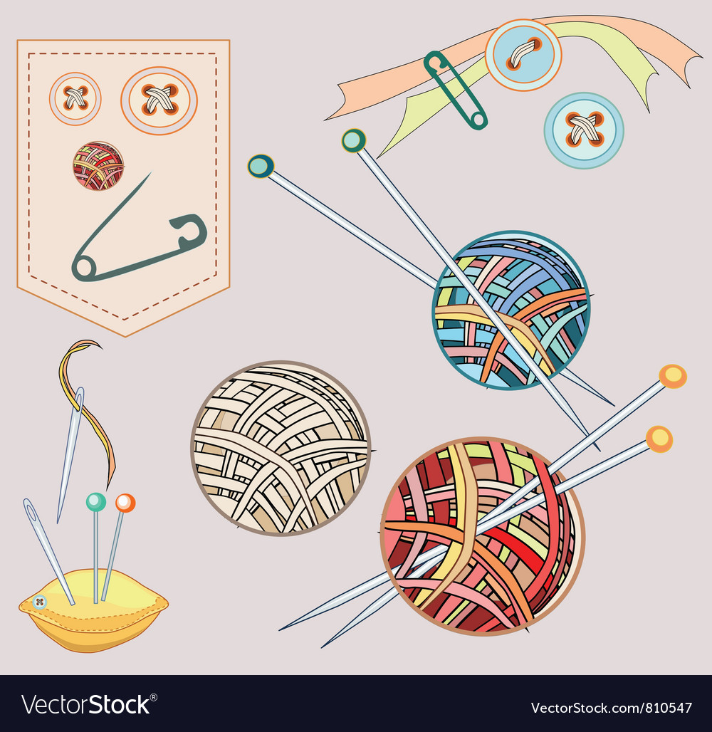 Needlework Royalty Free Vector Image - VectorStock