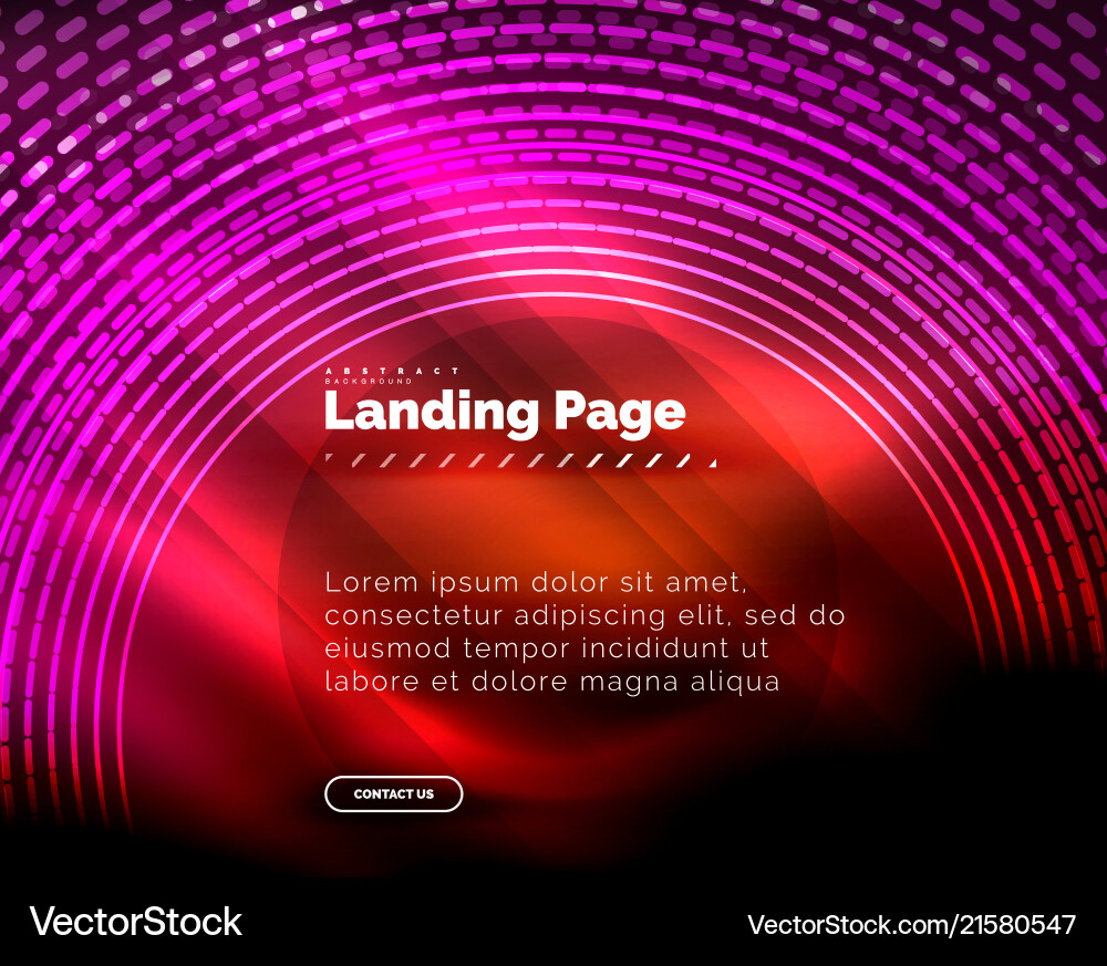 Neon glowing techno lines hi-tech futuristic Vector Image