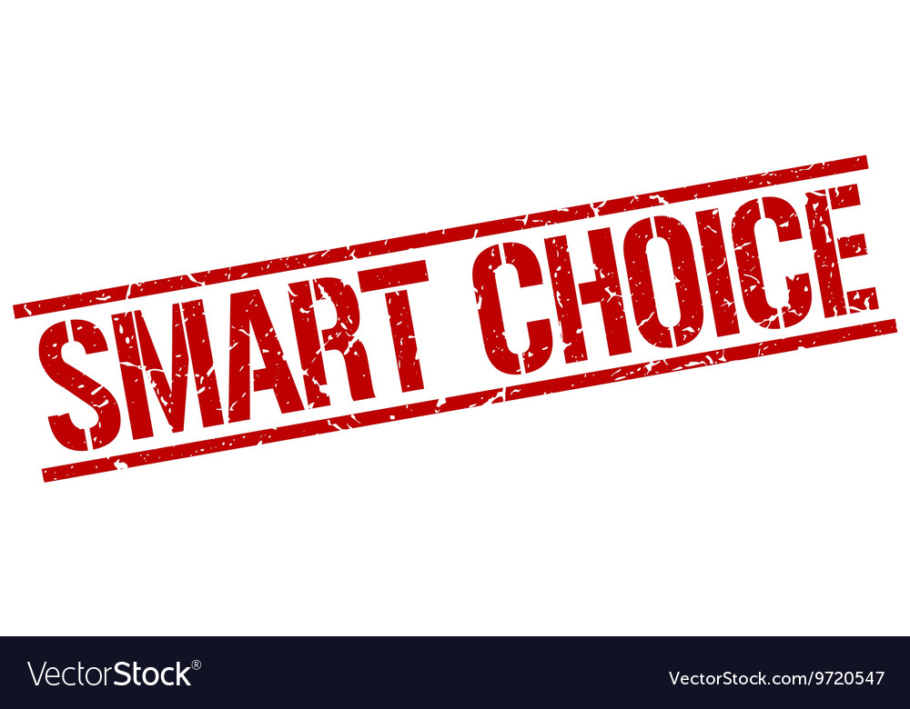 Smart choice stamp Royalty Free Vector Image - VectorStock