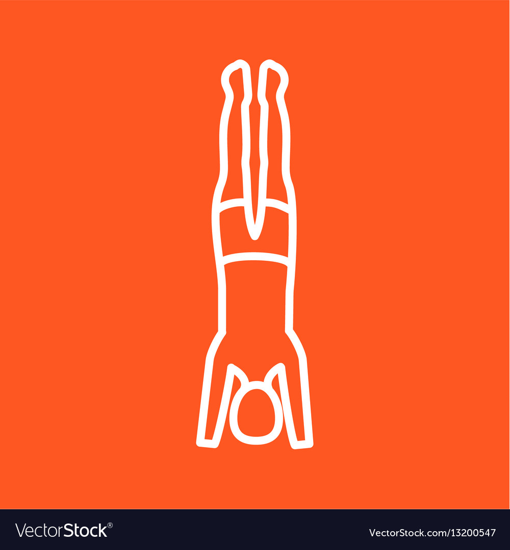 Support headstand Royalty Free Vector Image - VectorStock