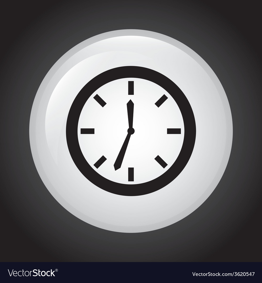 Time button design Royalty Free Vector Image - VectorStock