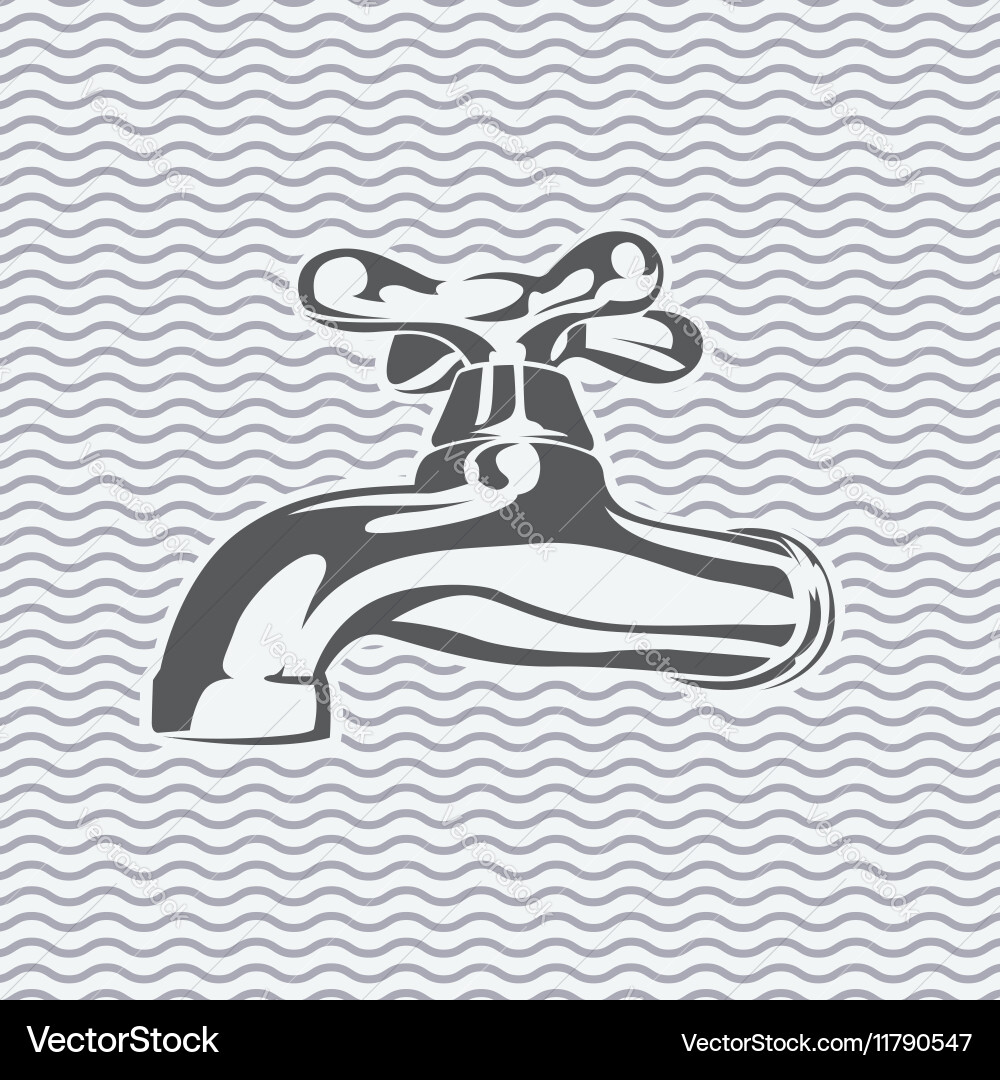 Water tap image Royalty Free Vector Image - VectorStock