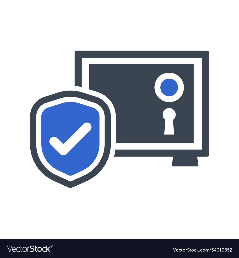Locker protection icon Royalty Free Vector Image