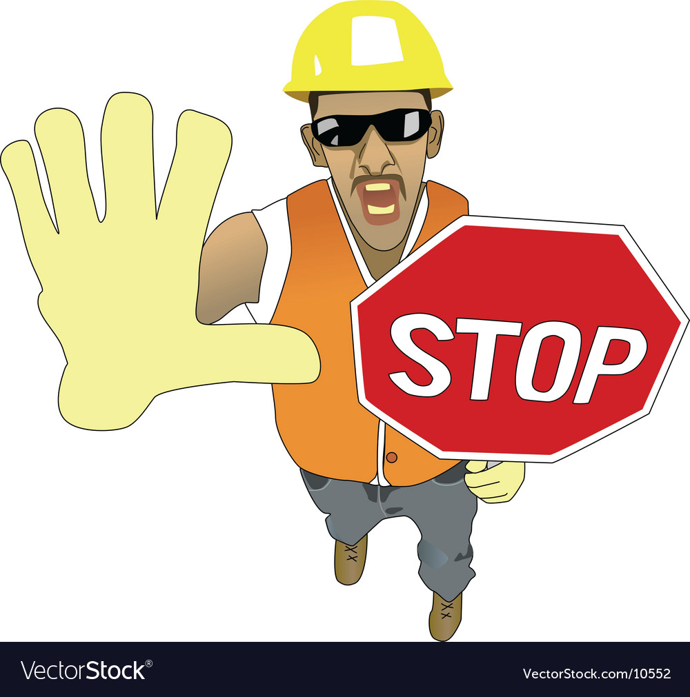 Stopping Royalty Free Vector Image - VectorStock