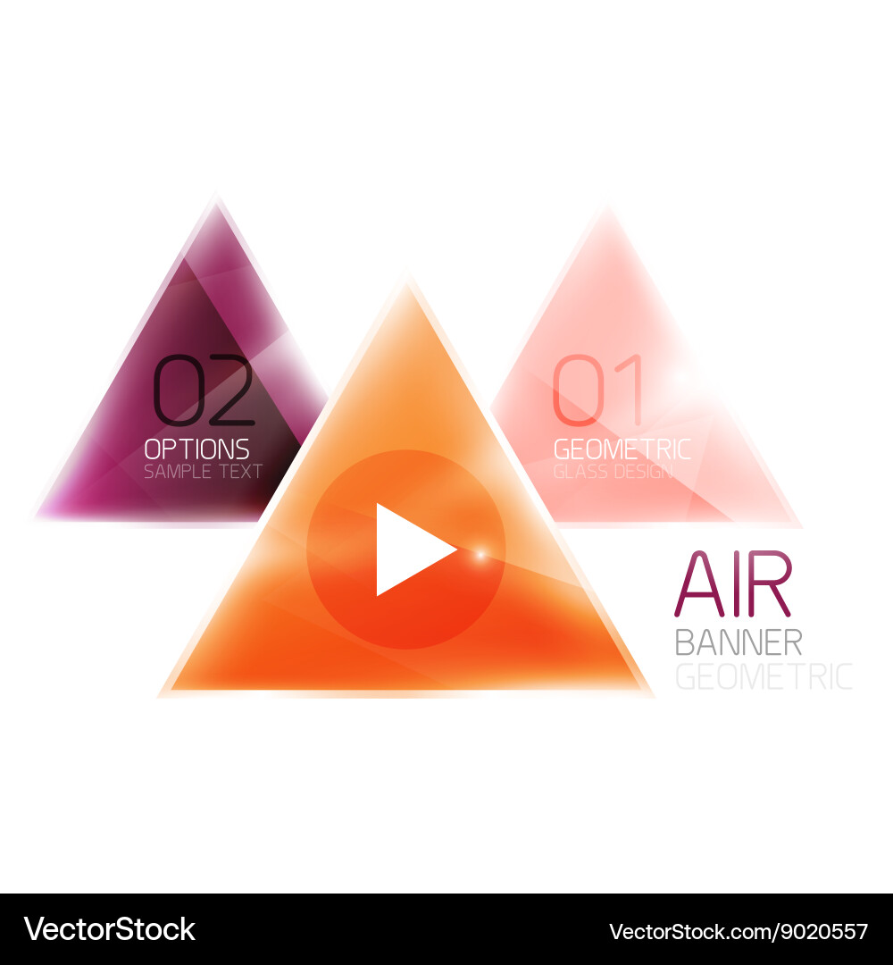 Air triangle abstract background Royalty Free Vector Image