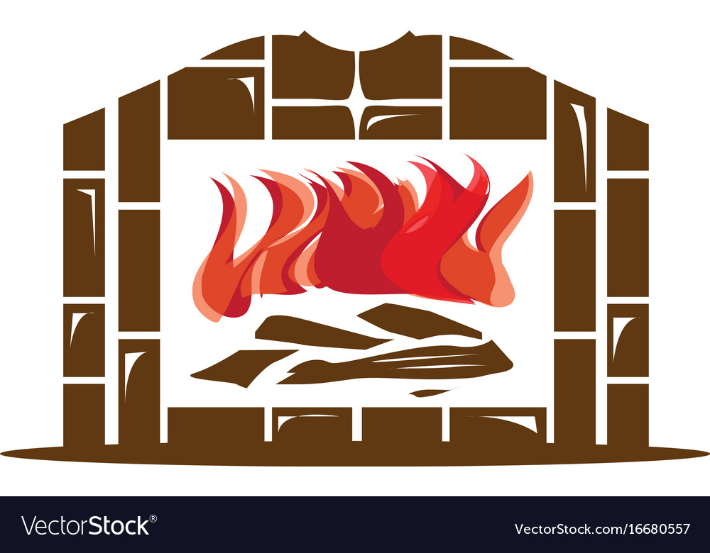 Fireplace Royalty Free Vector Image - VectorStock