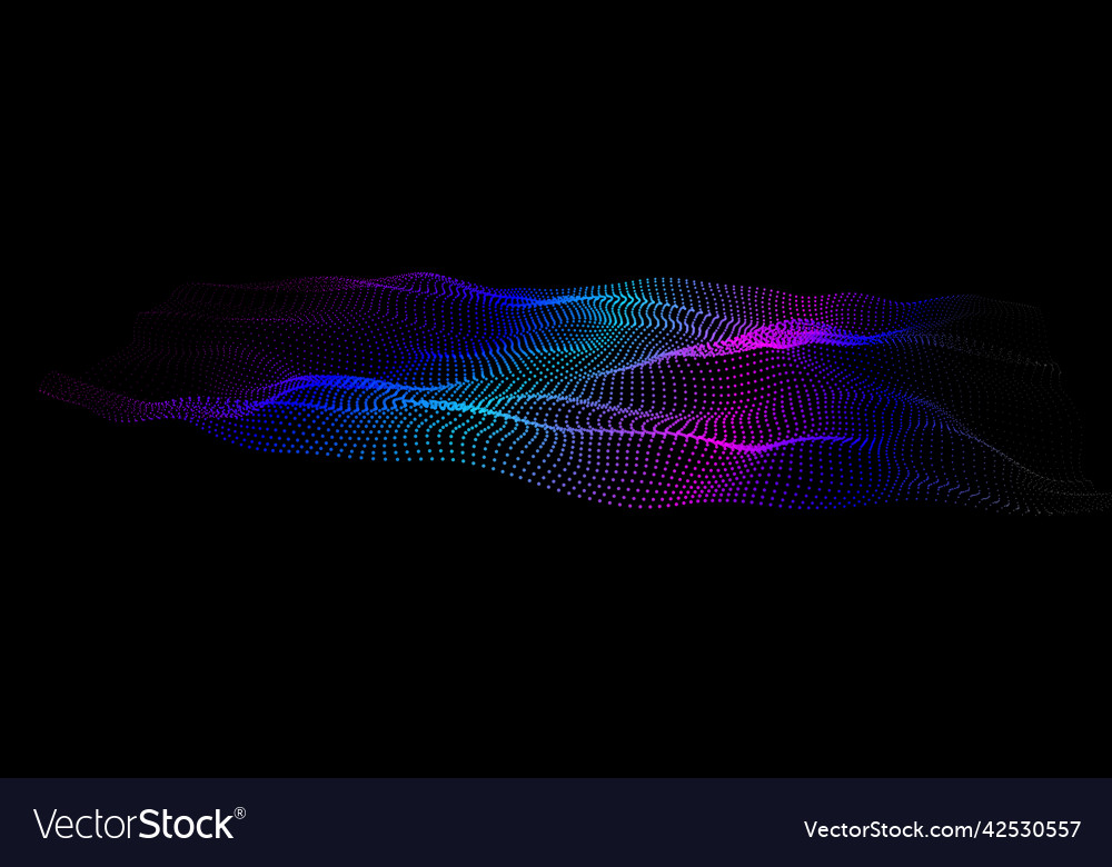 Node waveform topology infinity hud big data Vector Image