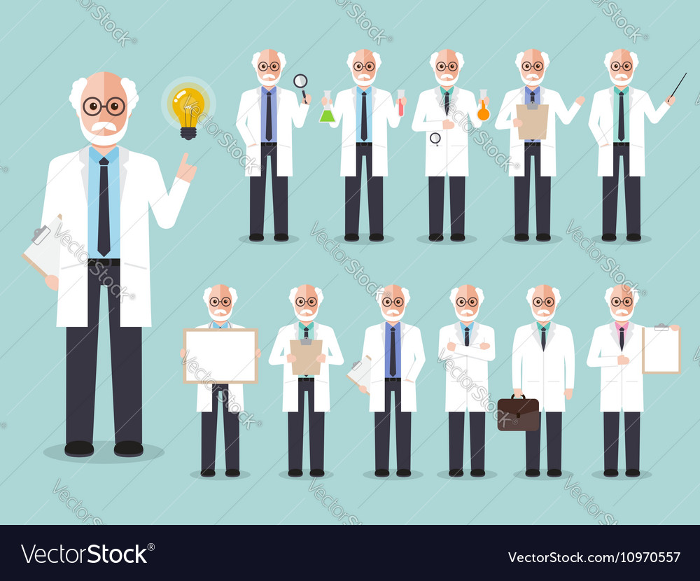Scientist professor Royalty Free Vector Image - VectorStock Scientist professor Royalty Free Vector Image - VectorStock