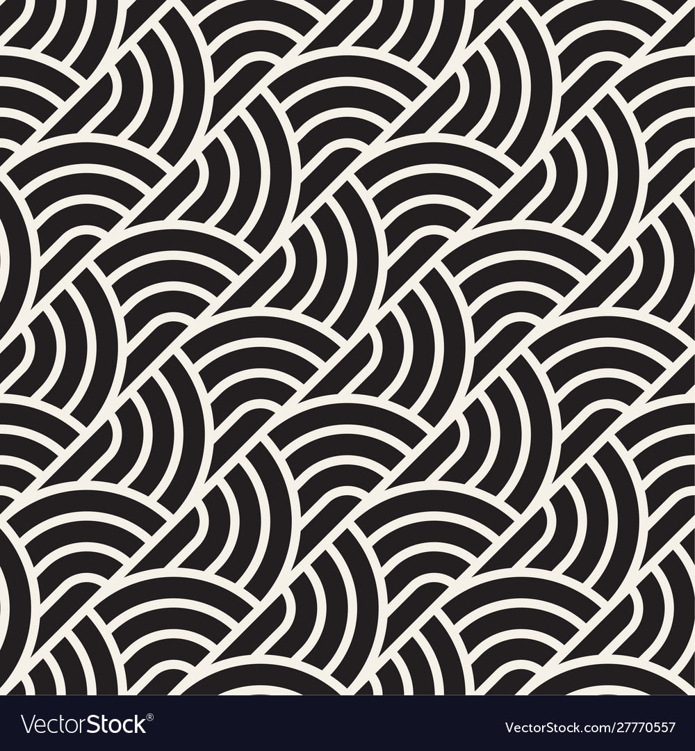 Seamless pattern concentric semi-circles Vector Image