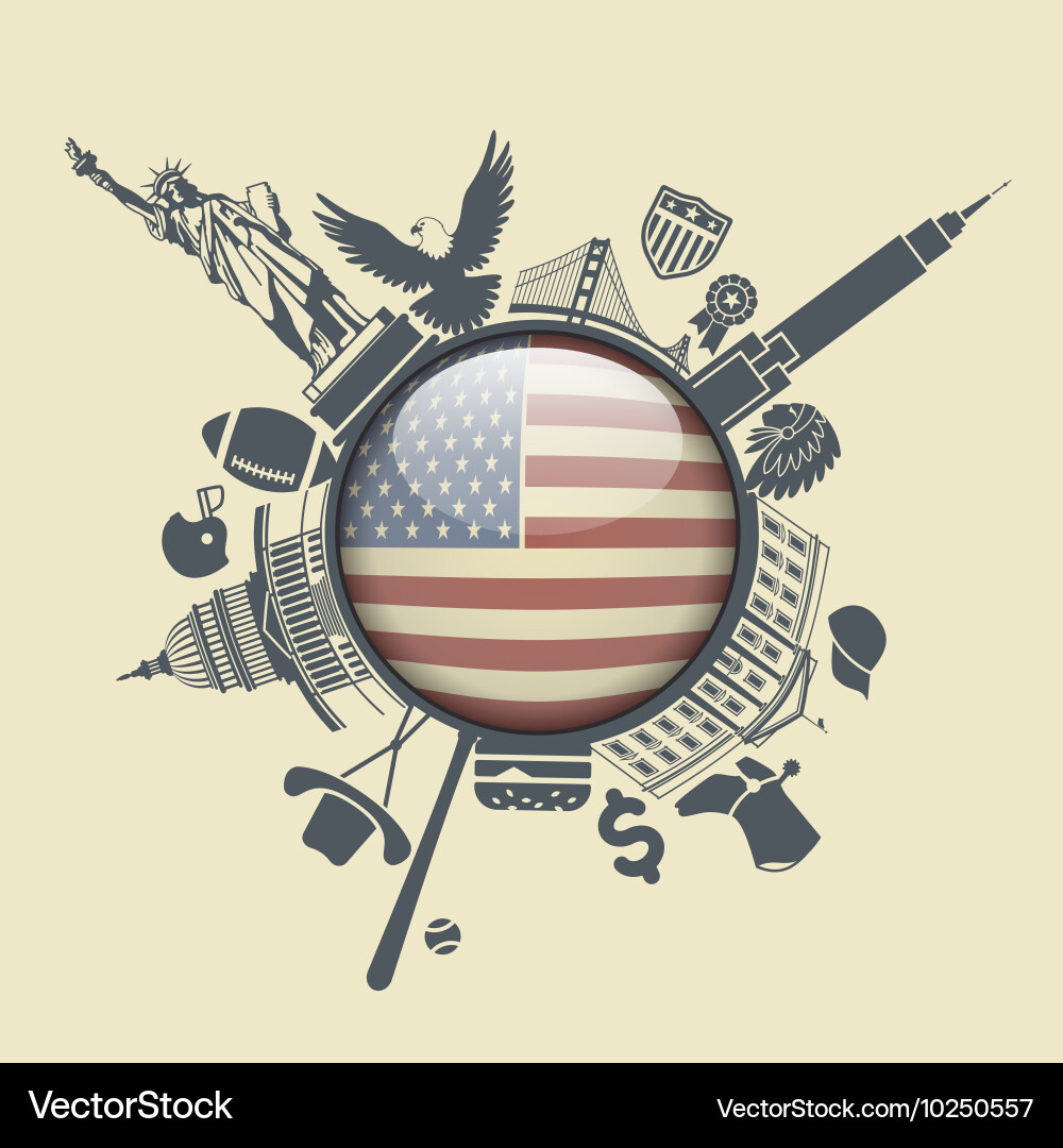 Symbol of america Royalty Free Vector Image - VectorStock