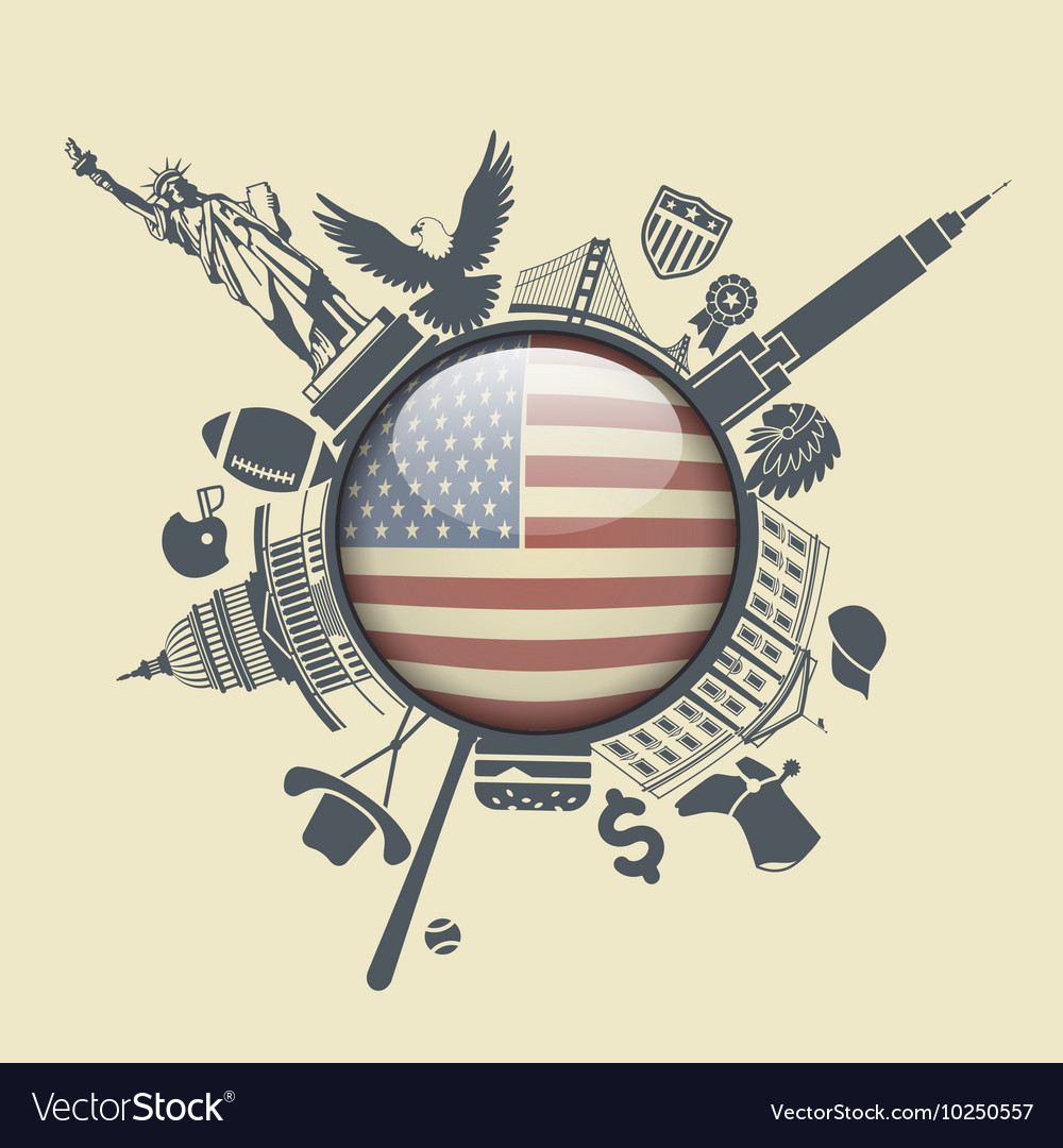 The Symbol Of America Royalty Free Vector Image
